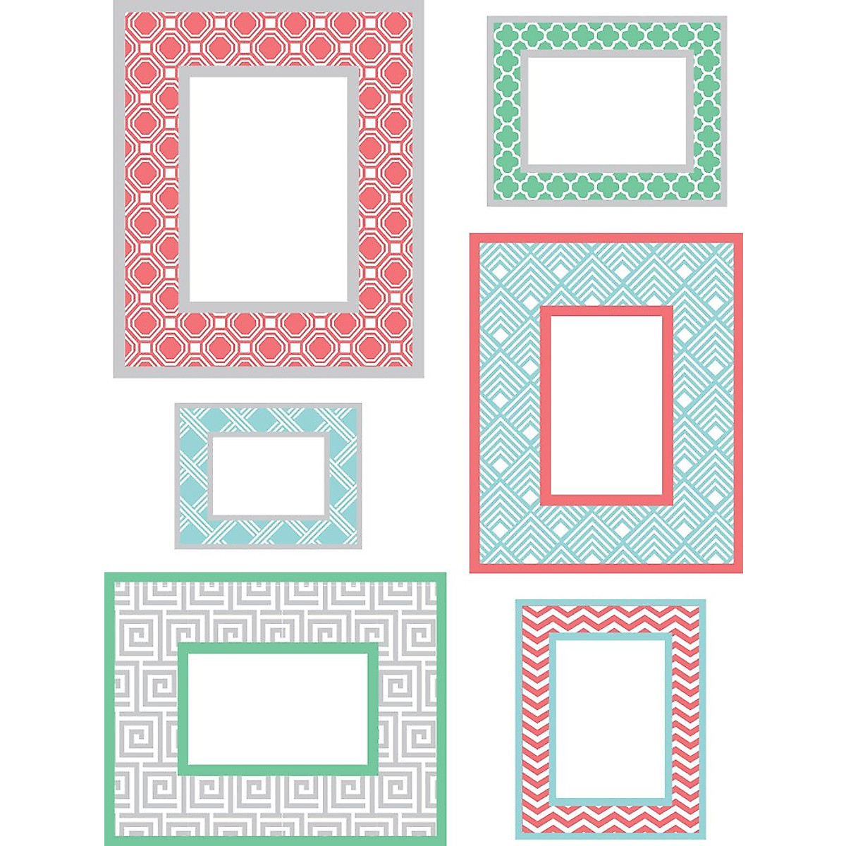 WallPops WPK1595 Geo Color Frame Wall Art Kit, Multicolor