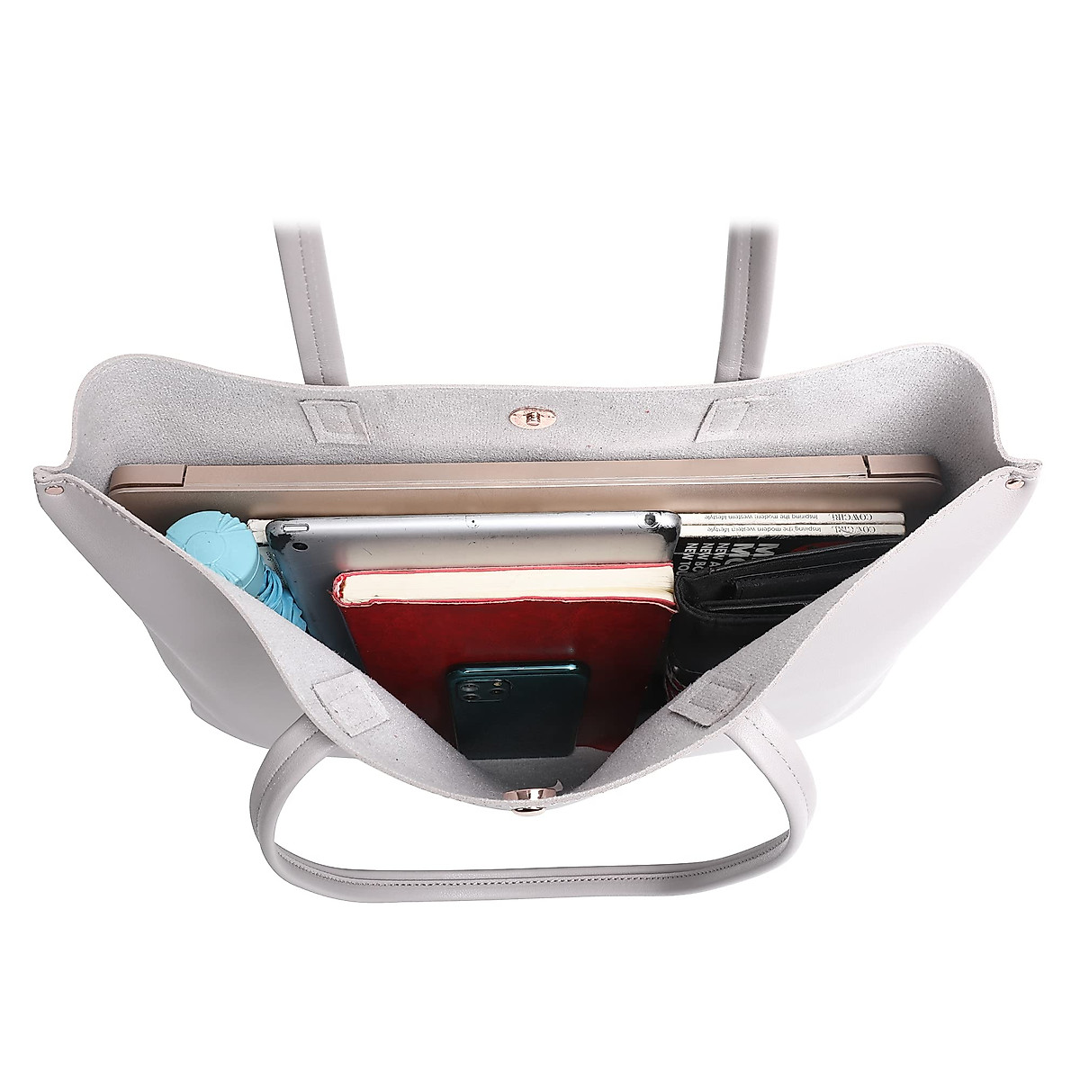 Montana West Leather Tote Bag Large Tote Purse for Women Purses and Handbags Shoulder Bag Purse and Wallet Set MWC-098GY