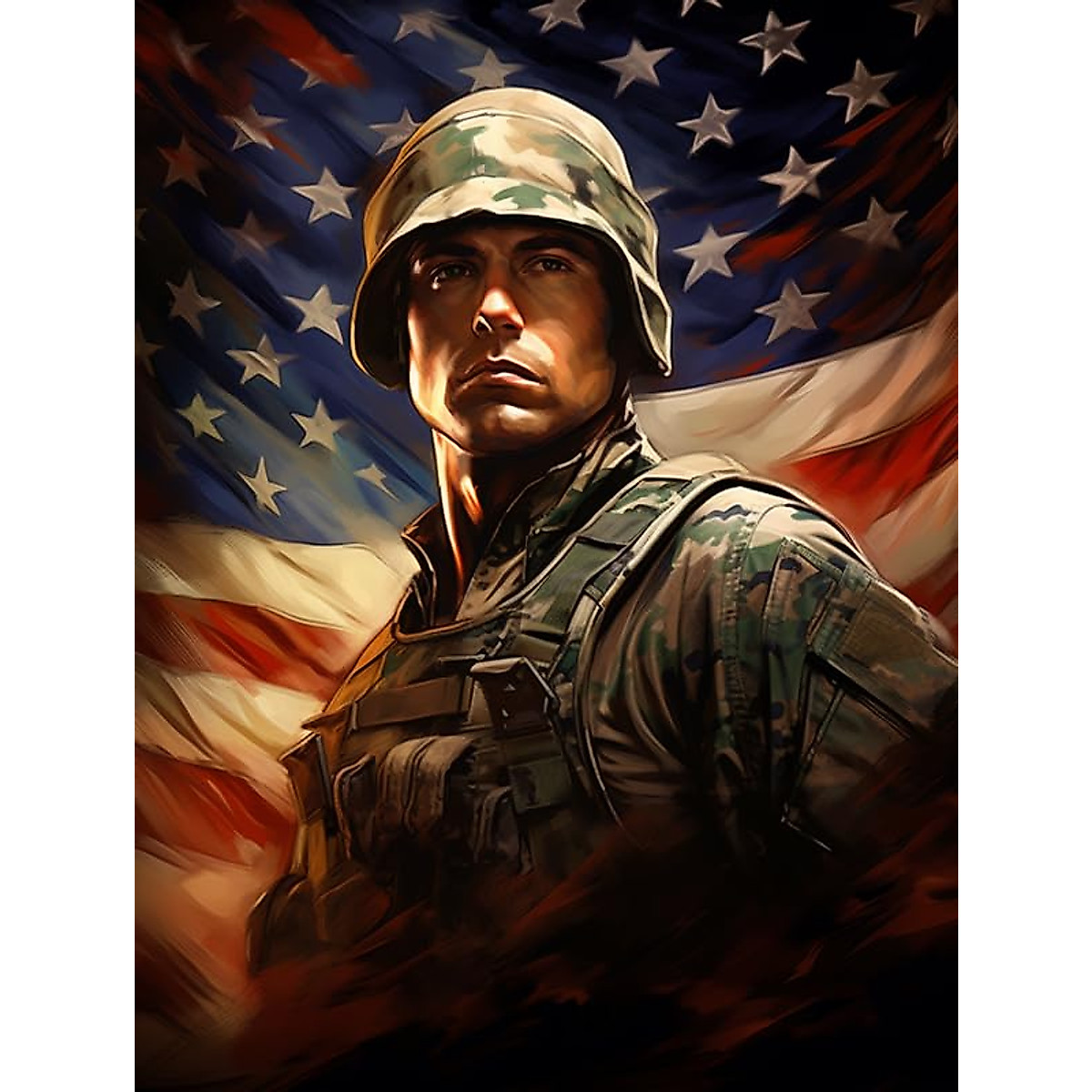 Bimkole 5D Diamond Painting Kits, Full Drill DIY Rhinestone Embroidery Set Paint with Diamonds Art by Number Kits Cross Stitch Home Wall Craft Decoration (12x16 inch)#b1790