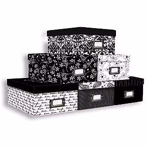 Pioneer B1BW Photo Storage Box, Black & White