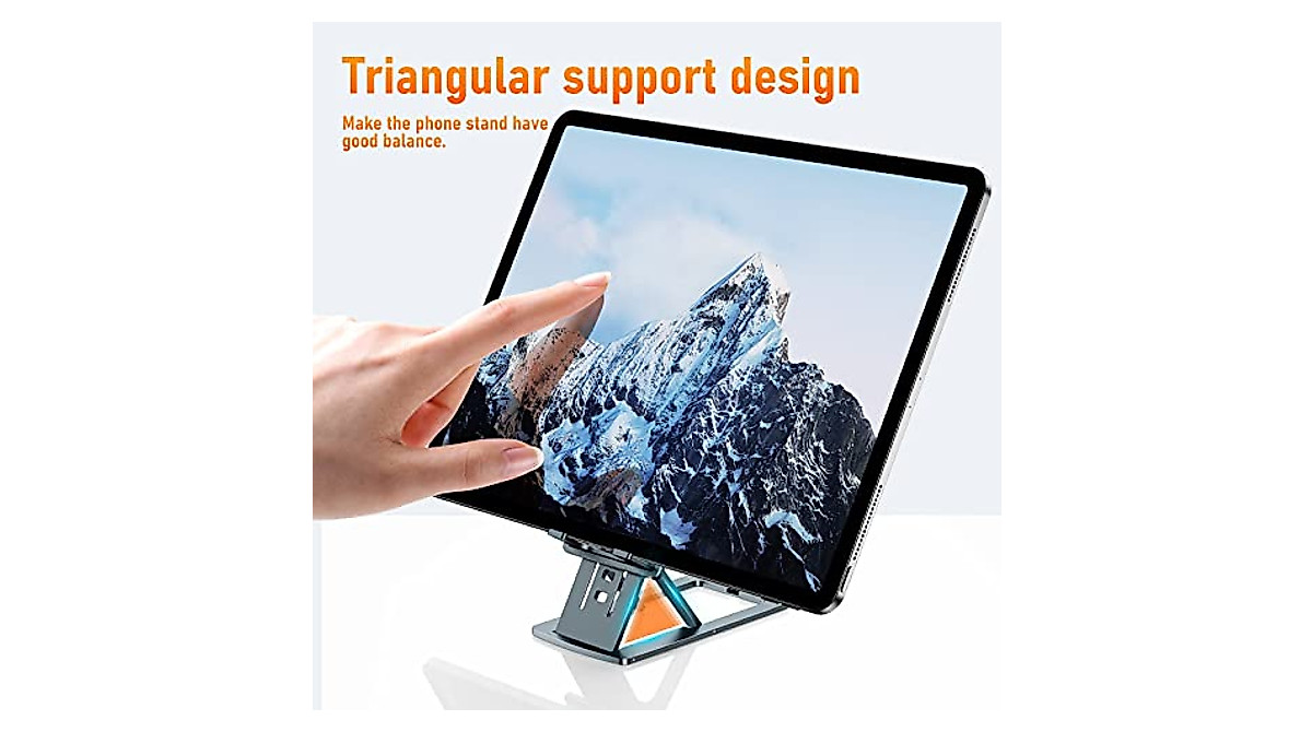 Adjustable Foldable Phone Stand for iPhone & Android - Portable & Stable