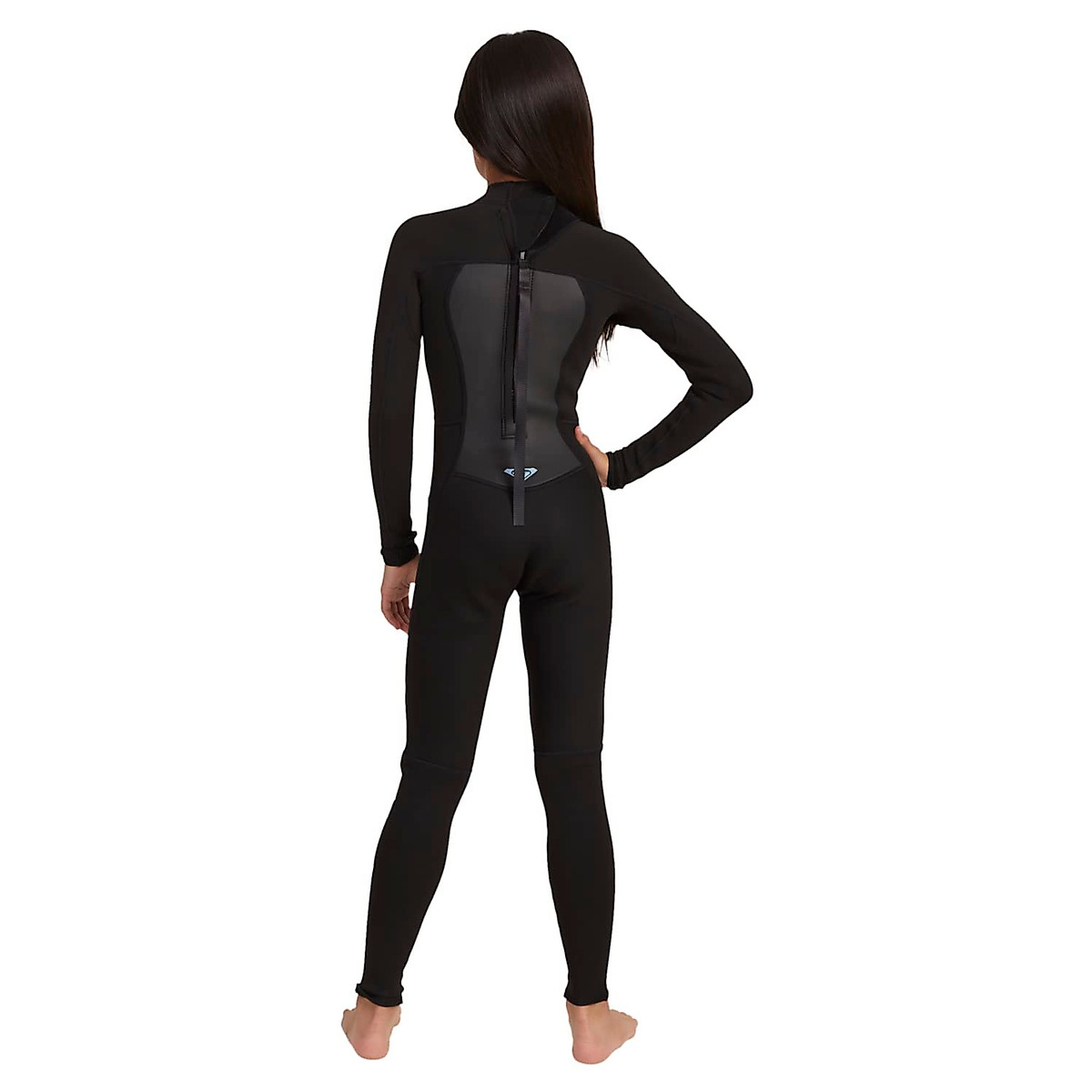 Roxy Girls 3/2 Prologue Back Zip Fullsuit (Black, 10G)
