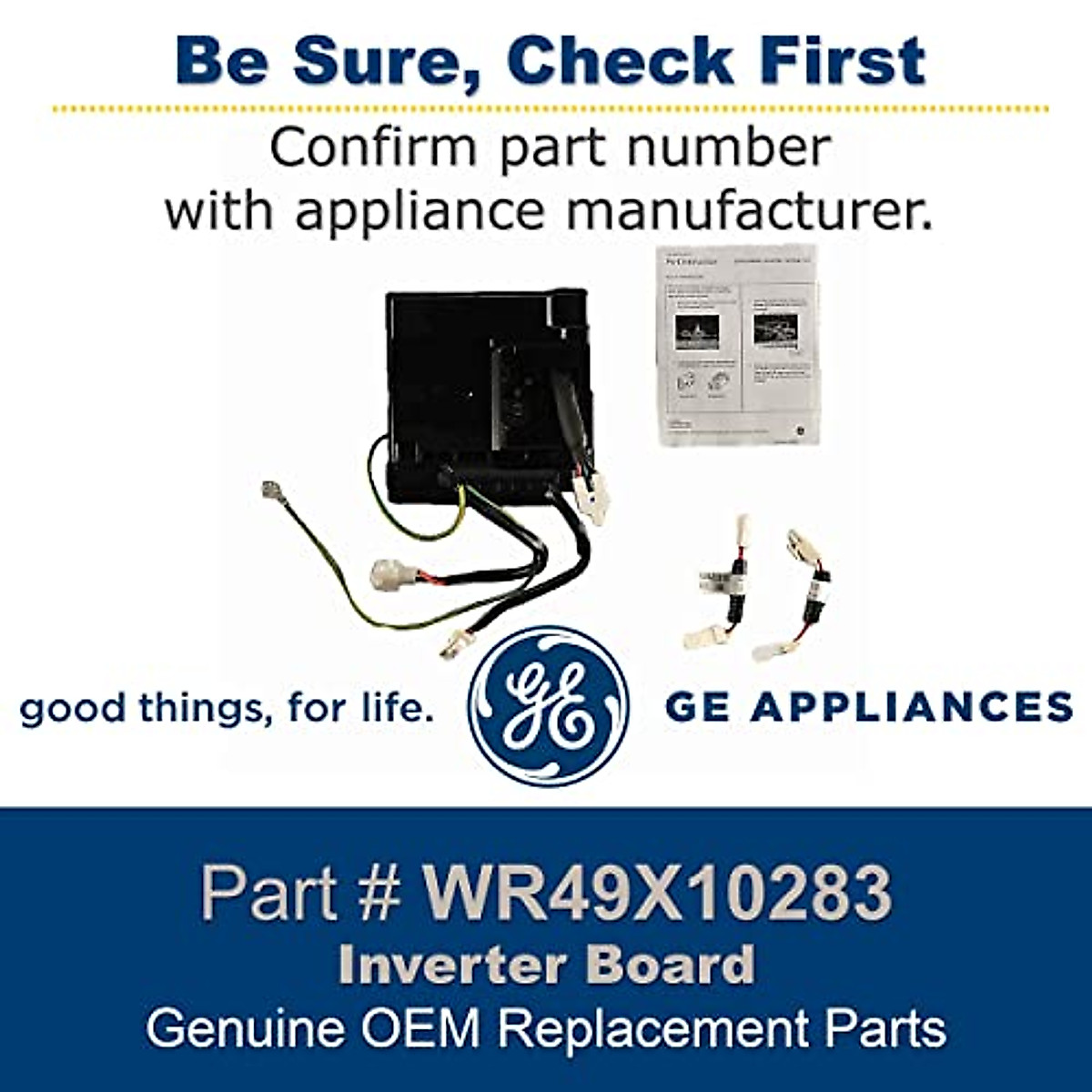 GE WR49X10283 Genuine OEM Inverter Board for GE Refrigerator