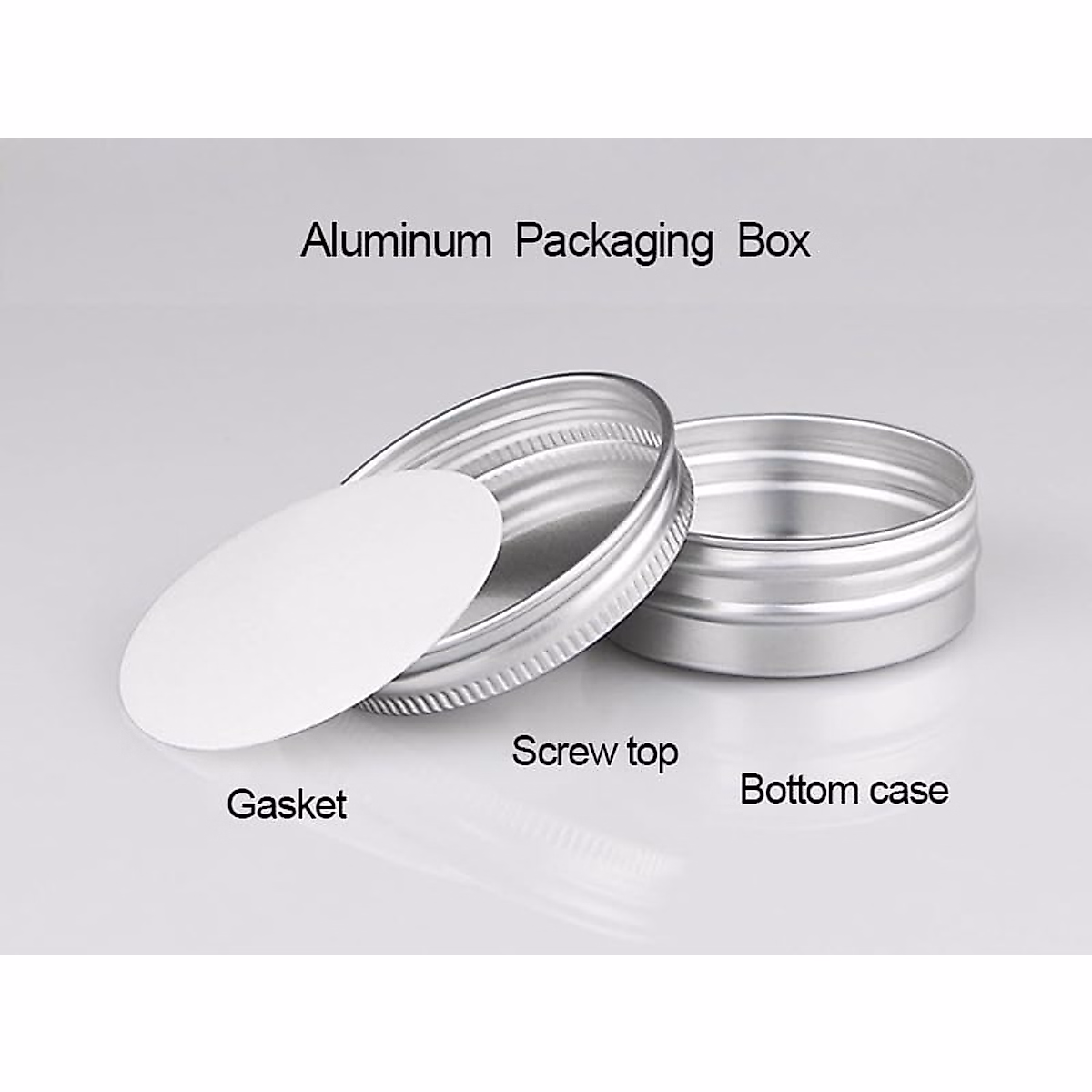 Aukousn, 12 Pack 2 Oz Aluminum Tins With Lids Empty Storage Containers for Air Freshener 3 Styles