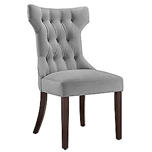 Dorel Living Clairborne Upholstered dining chair, set of 2, Gray