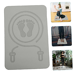 KICHOUSE Sports Rope Mat Tpe Thick Mat for Skiing Jumping Non-slip Shock Absorbing Gym Mat