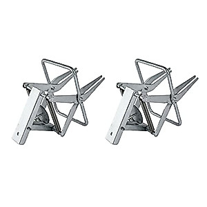 FPS (2 Pack Easy Set Mole Traps Easy One-Step, Out-of-Sight, Galvanized Steel Sold ONLY by Fox Peak Supply