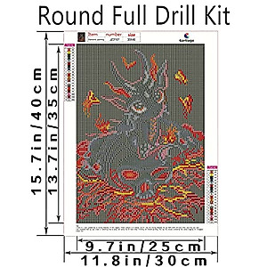 Diamond Painting Kits,Diamond Art Kit for Adults,5D Round Diamond Painting Kit Full Drill for Gift,Wall Décor