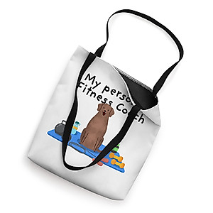 Sweet Chocolate Brown Labrador - Personal Fitness Coach Tote Bag