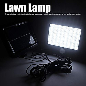 Asixxsix Garden Lamp, Solar ABS Energy Saving Outdoor LED Light, for Garages Home Garden Walls Paths Courtyards