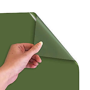 Siser EasyWeed Heat Transfer Vinyl 11.8" x 2FT Roll - Compatible with Siser Romeo/Juliet & Other Professional or Craft Cutters - Layerable - CPSIA Certified (Green Olive - HEX #5E6738)