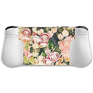 MightySkins Glossy Glitter Skin Compatible with Logitech G Cloud Gaming Handheld - Faded Roses | Protective, Durable High-Gloss Glitter Finish | Easy to Apply | Made in The USA