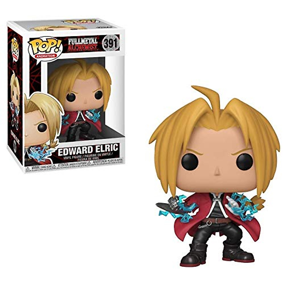 Funko POP Full Metal Alchemist - Edward Elric Pop! Vinyl Figure (Bundled with Compatible Pop Box Protector Case), Multicolor, 3.75 inches