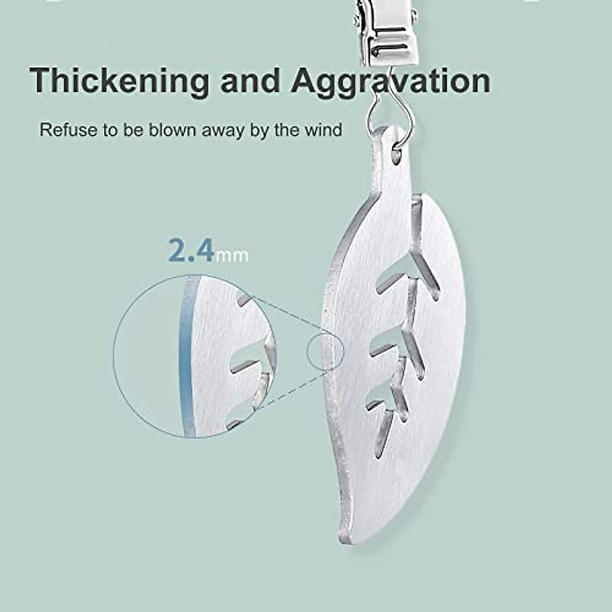 Rumtut Tablecloth Weights Set Stainless Steel Tablecloth Pendant Table Cover Weights Clips for Outdoor Party Picnic Garden Tables Decoration, 8 Pack