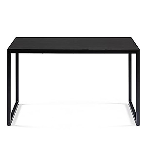 ZINUS Jennifer 55 Inch Black Frame Desk / Computer Workstation / Office Desk / Easy Assembly, Deep Espresso