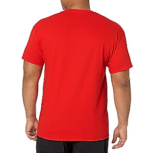 Gildan mens Heavy Cotton T-shirt, Style G5000, Multipack Shirt, Red (2-pack), Small US