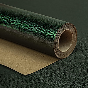 WRAPAHOLIC Wrapping Paper Roll - Mini Roll - 17 Inch x 16.5 Feet - Basics Glossy Green for Birthday, Holiday, Wedding, Baby Shower