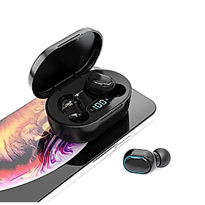 Teenway Bluetooth Earbud Headphones with Wireless Charging Case IPX6 Waterproof TWS Bluetooth 5.0 Stereo Headset E7S