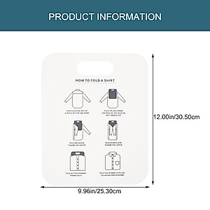 VICASKY 2pcs Shirt Folding Board Cupboard Paperplates Apparel Pants Hangers Sweatshirt Folder Cardboard Shirt Form Convenient Clothes Stacking Board Shirt Packing Liner Board Folding Table