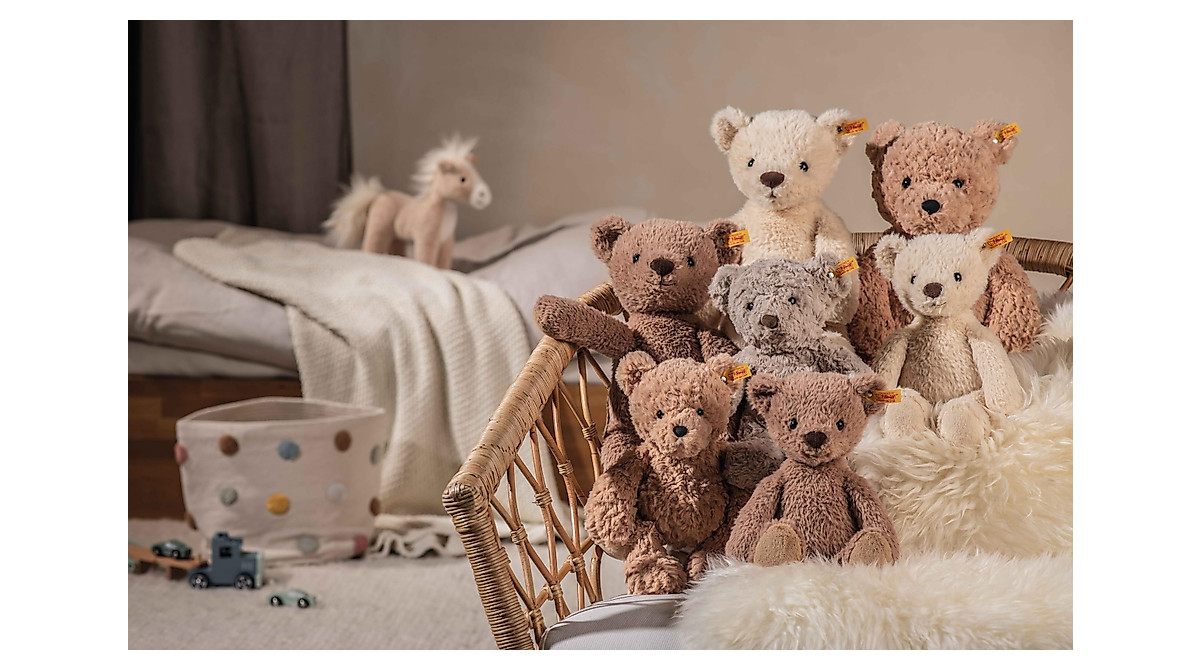 Steiff Jimmy Teddy Bear - Soft, Cuddly Plush Toy for Kids