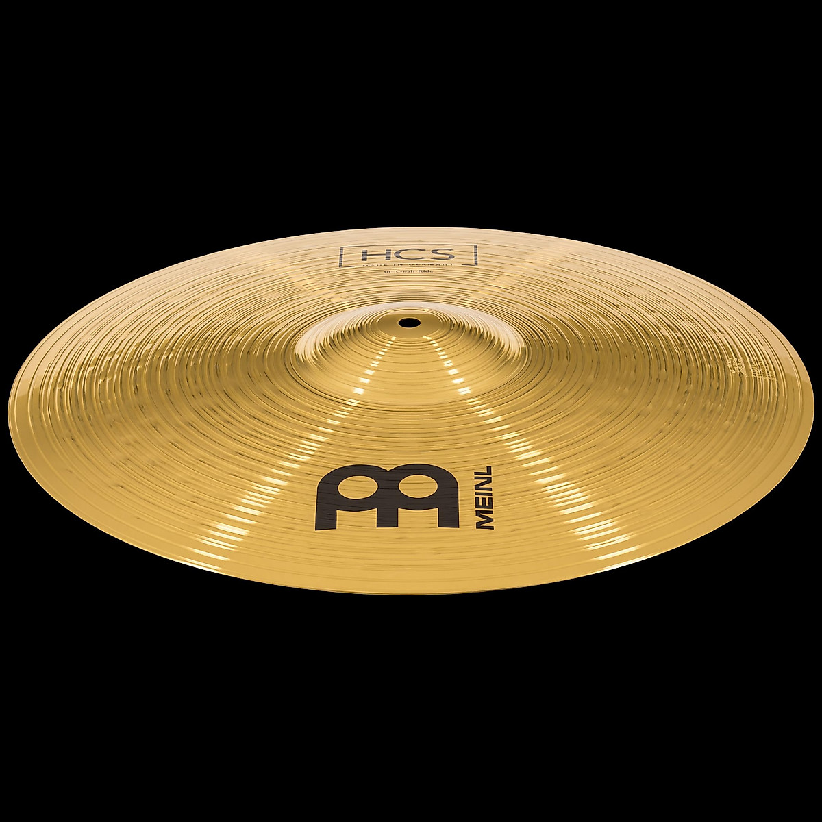 Meinl 18" Crash/Ride Cymbal - HCS Traditional Finish Brass for Drum Set, Made in Germany, 2-YEAR WARRANTY (HCS18CR)