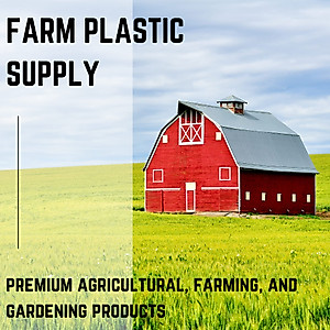 Farm Plastic Supply - Black Plastic Sheeting - 4 mil - (3' x 200') - Black Plastic Tarp, Polyethylene Vapor Barrier Plastic Sheeting, Black Painters Tarp, Roll of Heavy Duty Plastic