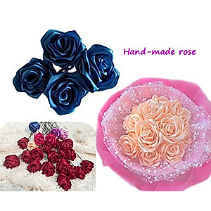 ATRBB 25 Yards 2 inches Wide Satin Ribbon Perfect for Wedding,Handmade Bows and Gift Wrapping (Navy)