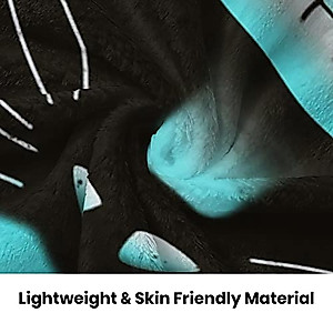 WCZARE Christmas Jack Blanket, Flannel Throw 3D Printed Blankets Ultra Soft Light Comfortable Bedding for Sofa Room All Season 1-50"x40"