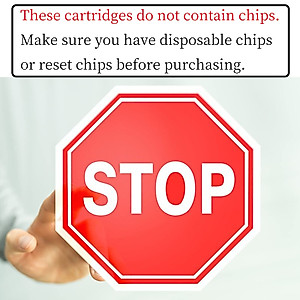 212XL No Chip Replacement Refillable Ink Cartridges Sublimation Ink Cartridges Without Chip & Ink for WF-2850 XP-4100 XP-2100 Empty Ink Cartridges for XP434 XP430 XP440 XP446 WF-2810 WF-2830 Printer