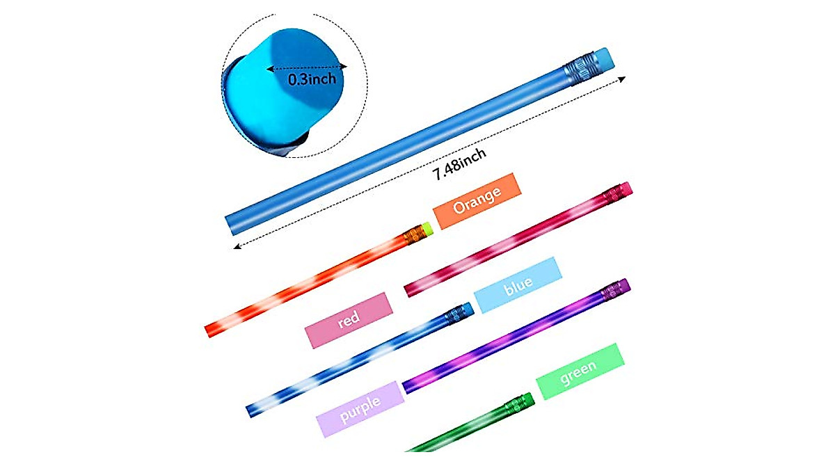 Fun Color Changing Mood Pencils w/ Erasers - 30 Pack