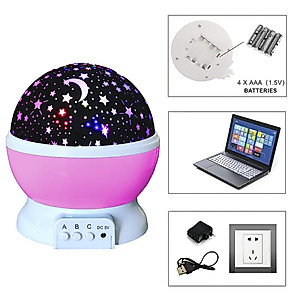 Star Projector for Kids Age 2-12, Pink Projector Night Light for Room Ceiling - Girls Toys Age 3 4 5 6 7 8 9 10 Year Old Girl Christmas Birthday Gifts