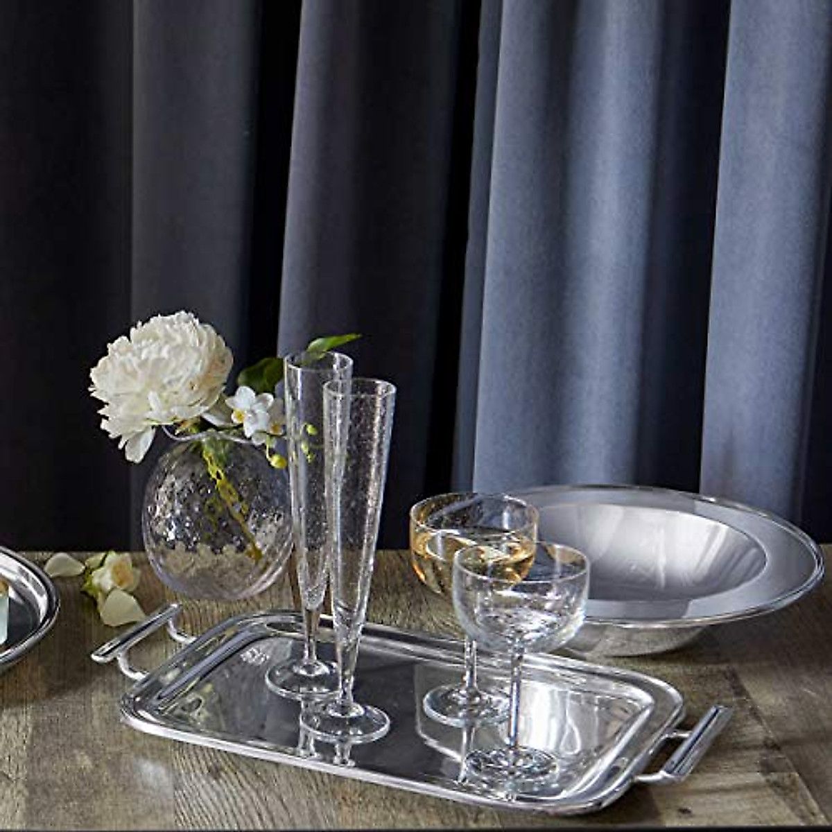 Mariposa, Bowls & Platters Dinnerware & Serveware, Service Tray, Signature Silver