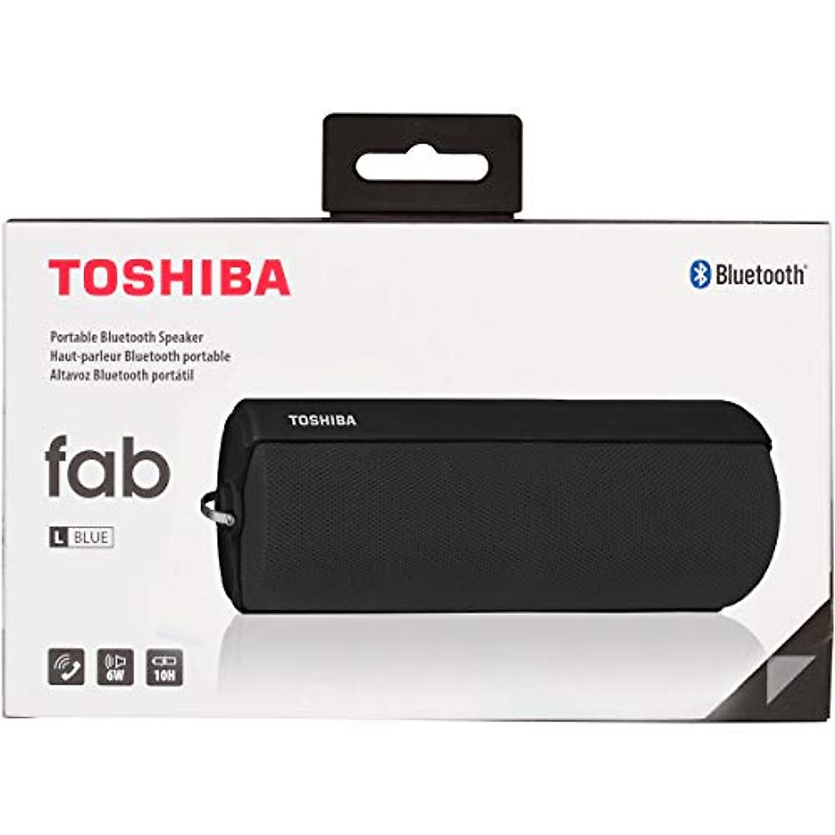 Toshiba Bluetooth Speaker | Wireless Speaker with Bluetooth Technology | 10+ Hour Battery Life | 30 FT Operating Range | Built in Microphone | Portable Speaker with 6 Watts of Power | TY-WSP70(K)