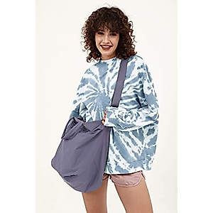 ODODOS 19L Multi Hobo Bags 2.0 with 2 Straps for Women, Totes Handbags, Crossbody Shoulder Bags, Dark Lavender