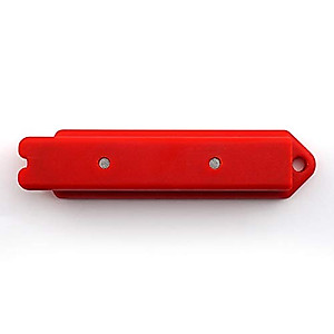 Master Magnetics 07612 Magnetic Stud Finder with Shield, Drywall Screw and Nail Locator, Red