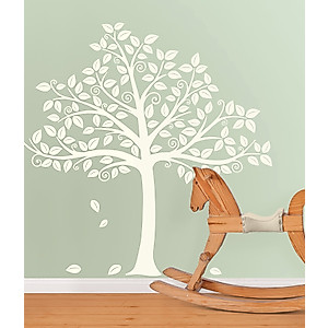 Wall Pops WallPops WPK0837 Silhouette Tree Wall Art Kit, White & Off-White