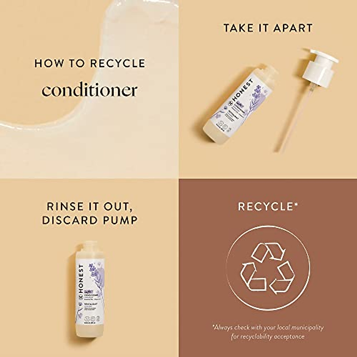 The Honest Company 2-in-1 Cleansing Shampoo + Body Wash | Gentle for Baby | Naturally Derived, Tear-free, Hypoallergenic | Lavender Calm, 18 fl oz