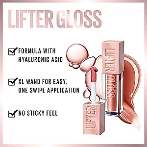 Maybelline New York Lash Sensational Sky High Mascara and Lifter Gloss Gift Set, Includes 1 Miniature Mascara and 1 Full-Size Lip Gloss, 1 Kit, Black