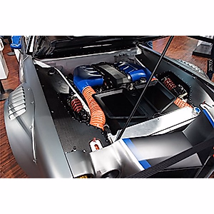 Autobahn88 Automotive SCAT Flex Duct (Silicone-Impregnated Fiberglass, Steel Wire Reinforced), Inner Diameter 51mm (2"), Length 3 Meter (10 Feet) (Red)