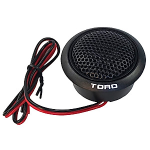 TORO TECH – F6K, 6.5 Inch Component Car Speaker Set - 200 Watt MAX / 100 Watts RMS, 13mm Ferro Fluid Tweeters, 4 Ohm, 1” KSV Voice Coils. Two Speakers, 2 Tweeters, 2 Crossovers, 2 Grills(Sold As Pair)