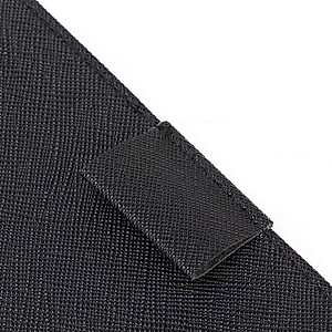 Leather Clipboard with 9.2in x 12.8in Magnetic Clip Black Document Holder for Classroom Paper Supplies