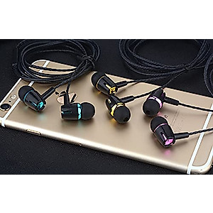 Kamon 5 Pack Earbuds Headphones with Remote & Mic, Earphones Wired Stereo in-Ear Bass for iPhone, Android, Smartphones, iPod, iPad, MP3, Fits All 3.5mm Interface (K1)