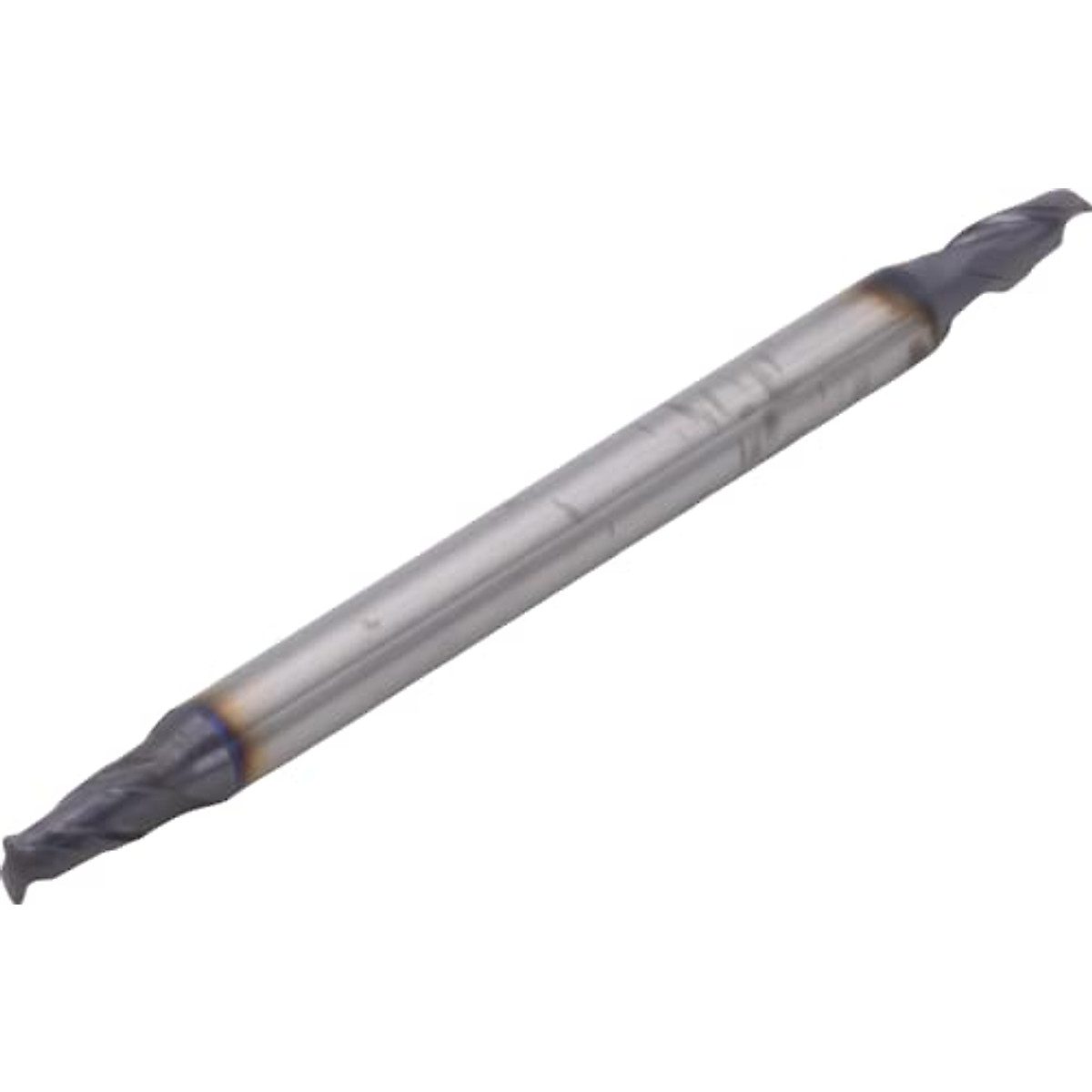 10 pcs Solid Carbide End Mills, Square Nose, Double End, TiAlN Coated, 3/32" Mill Diameter, 3/16" Length of Cut, 1-1/2" Overall Length, 2 Flute, Center Cutting