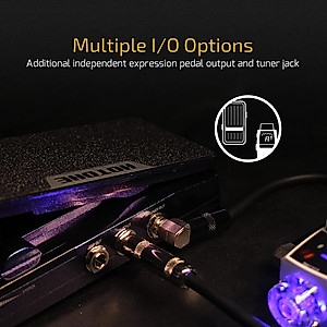 Hotone Wah Active Volume Passive Expression Guitar Effects Pedal Switchable Soul Press II 4 in 1 with Visible Guitar Effects Pedal