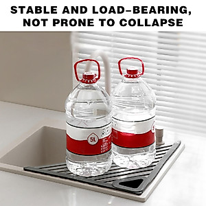 Foldable Triangle Roll-Up Dish Drying Rack Over The Sink Dish Drainer Drying Rack For Small Sink Corners Sink Organizer Kitchen Sink Accessories Space-Saving Rustproof Trivet Organizer With Sink Caddy