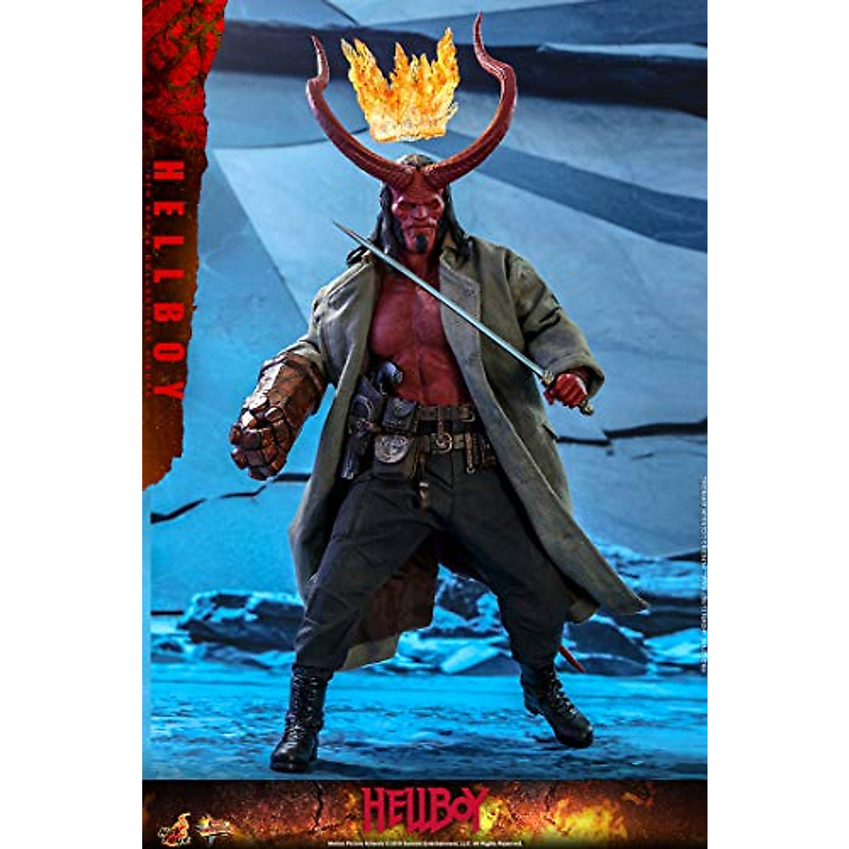 Hot Toys Hellboy 1/6 Sixth Scale Movie Masterpiece Series MMS527 - Hell Boy (2021) Collectible Action Figure