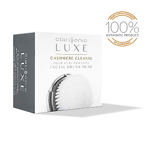 Clarisonic Luxe Cashmere Facial Cleansing Brush Head Replacement | Compatible with Mia 1, Mia 2, Mia Fit, Alpha Fit, Smart Profile Uplift and Alpha Fit X | 1 Pack
