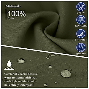 Kids Boy's Youth Hiking Casual Quick Dry Shorts, Lightweight Cargo Tatical Zipper Pockets Camping Travel Shorts (9048 Army Green L 11-12 Years)