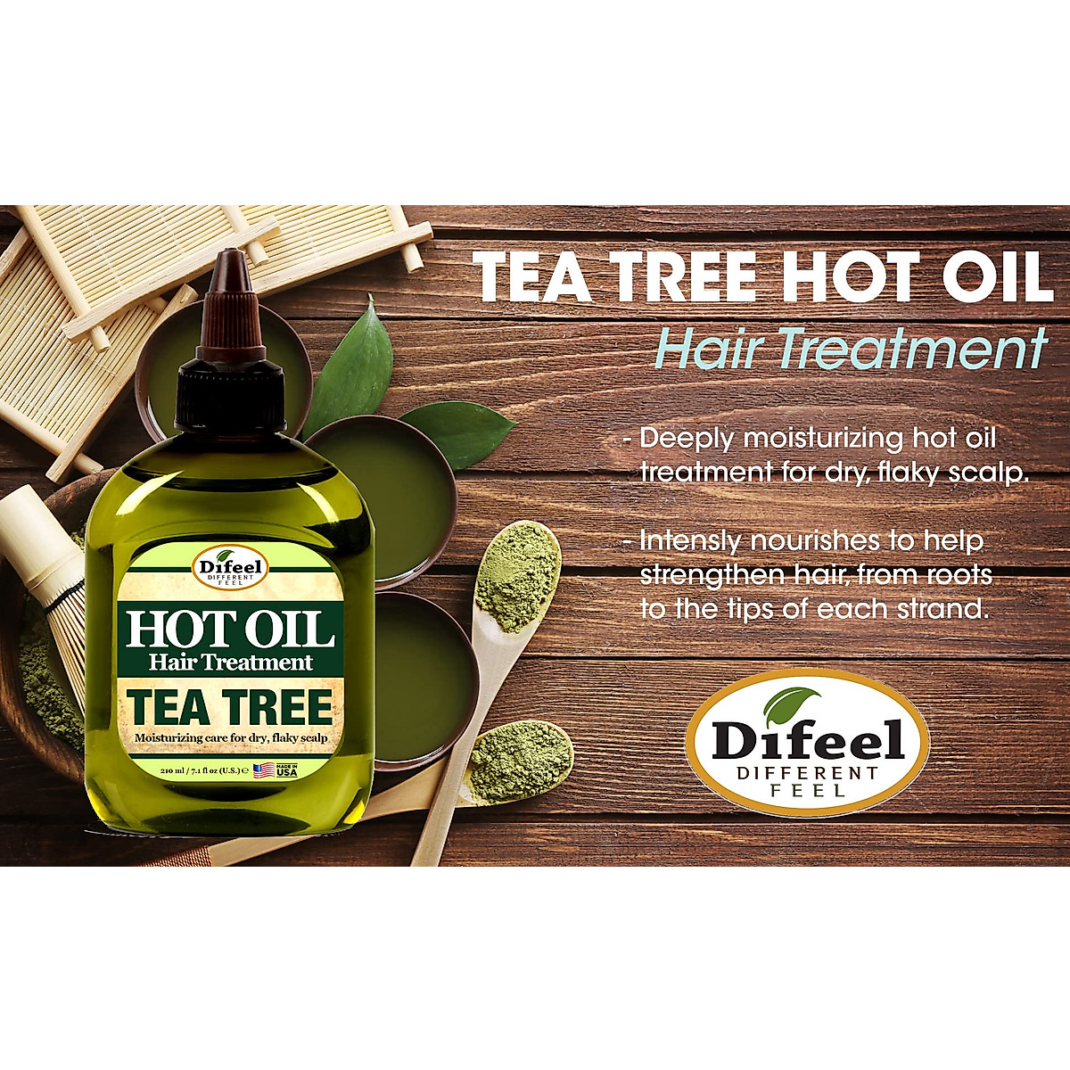 Difeel Tea Tree Hot Oil Treatment 7.1 oz.