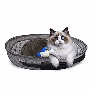 SPOT Doc & Phoebe’s 3-in-1 Sleep & Go Cat Carrier | Portable Pet Travel Bag for Cats and Small Dogs | Converts to Carrier, Cozy Cave and Comfy Bed | Adjustable Shoulder Strap Perfect for Vet Visits